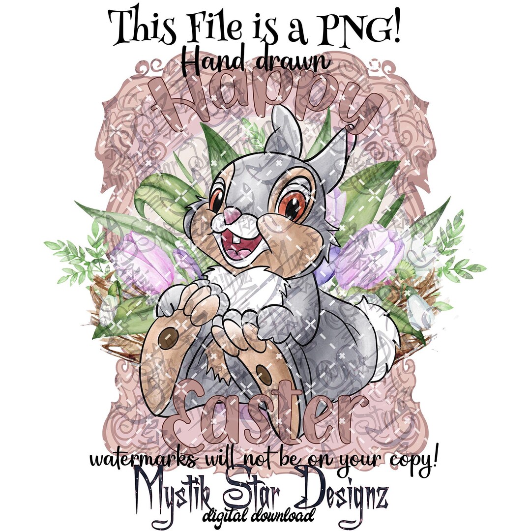 Easter Thumper PNG | Happy Easter Thumper PNG | Digital Download PNG ...