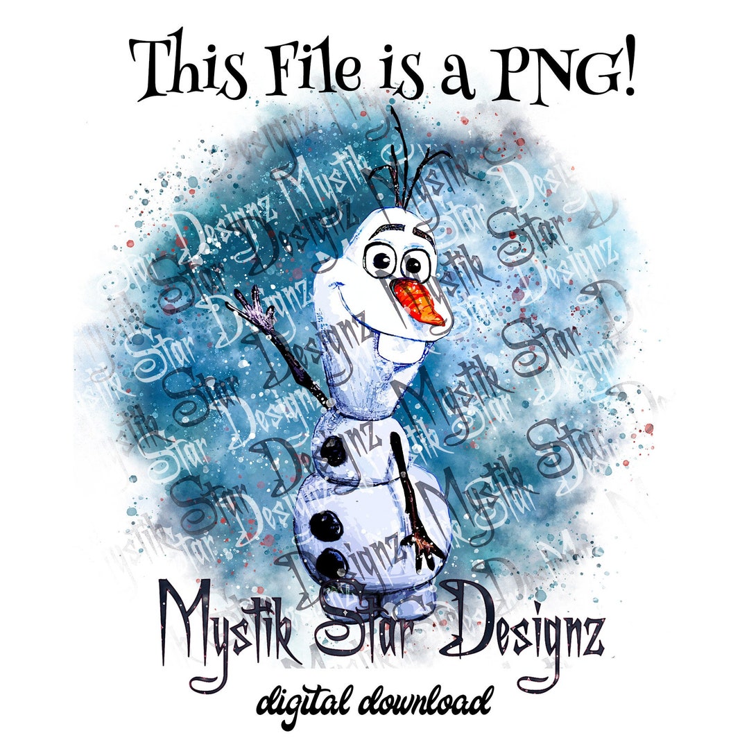Cute Olaf PNG | Frozen Olaf PNG | Digital Download PNG | Commercial Use ...