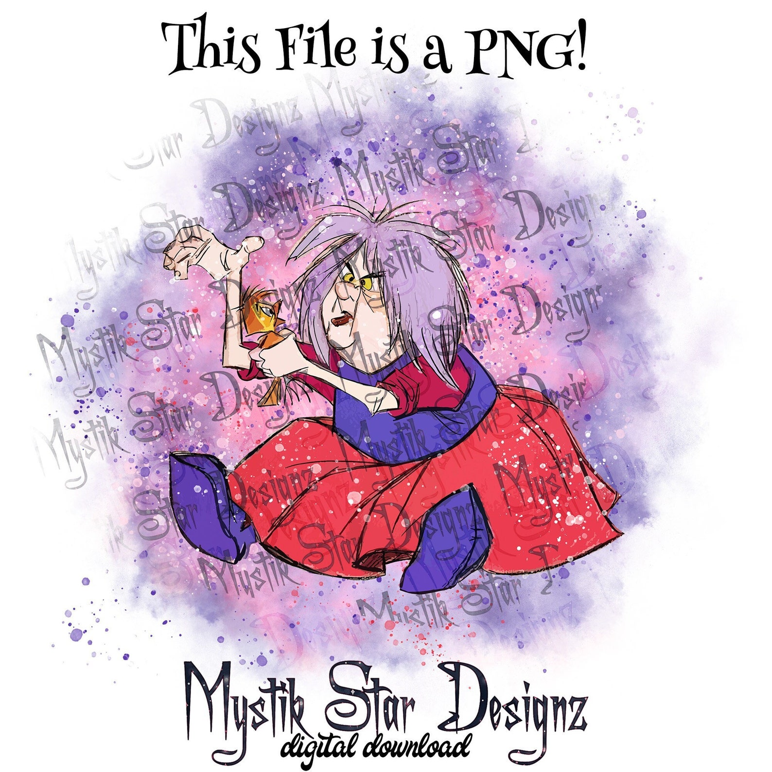 Madam Mim PNG: Villain Digital Download for Commercial Use - Etsy