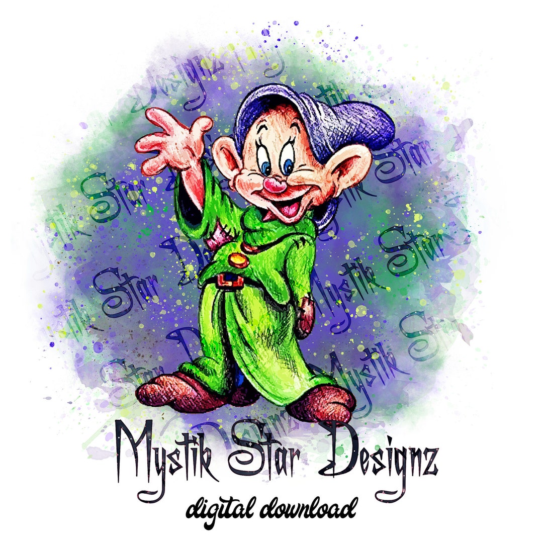 Cute Dopey Dwarf PNG Snow White Dopey PNG Digital Download PNG ...