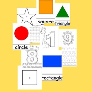 Numbers Shapes and Patternspreschool Kidsincludes - Etsy