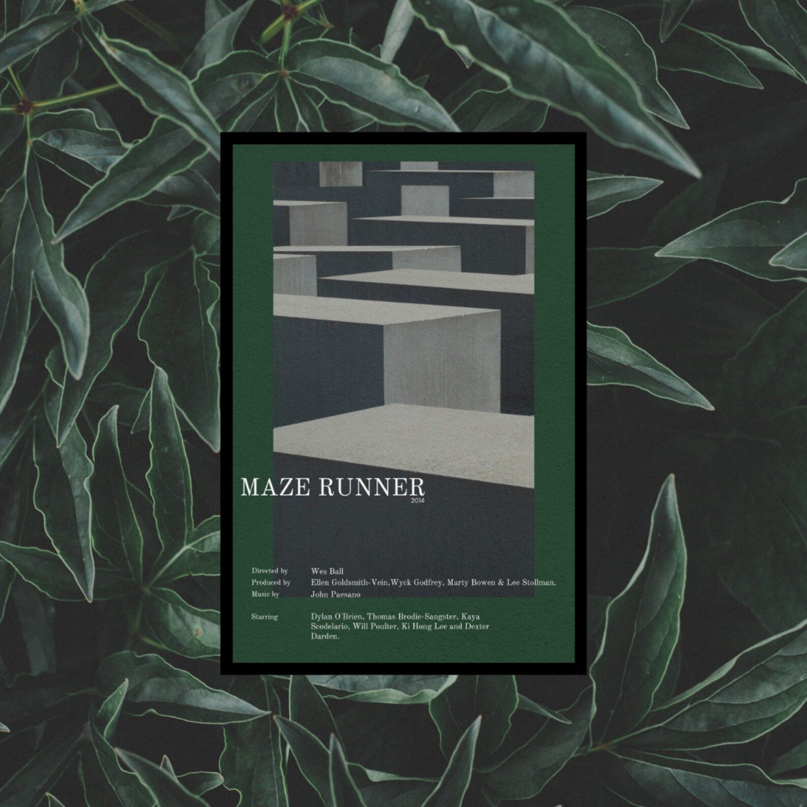 Maze Runner Movie Poster-film Poster-printable-instant Download-poster ...