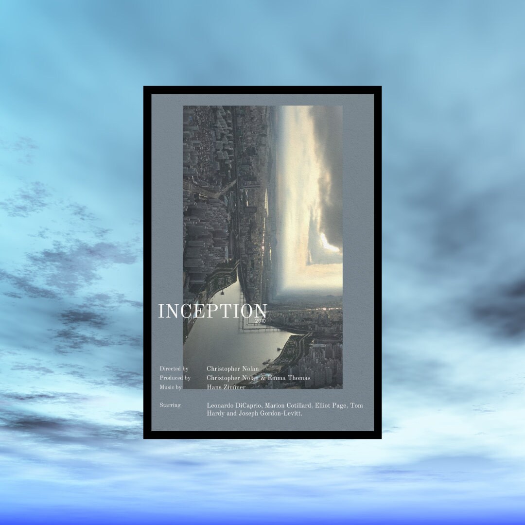 Inception Movie Poster-film Poster-printable-instant - Etsy