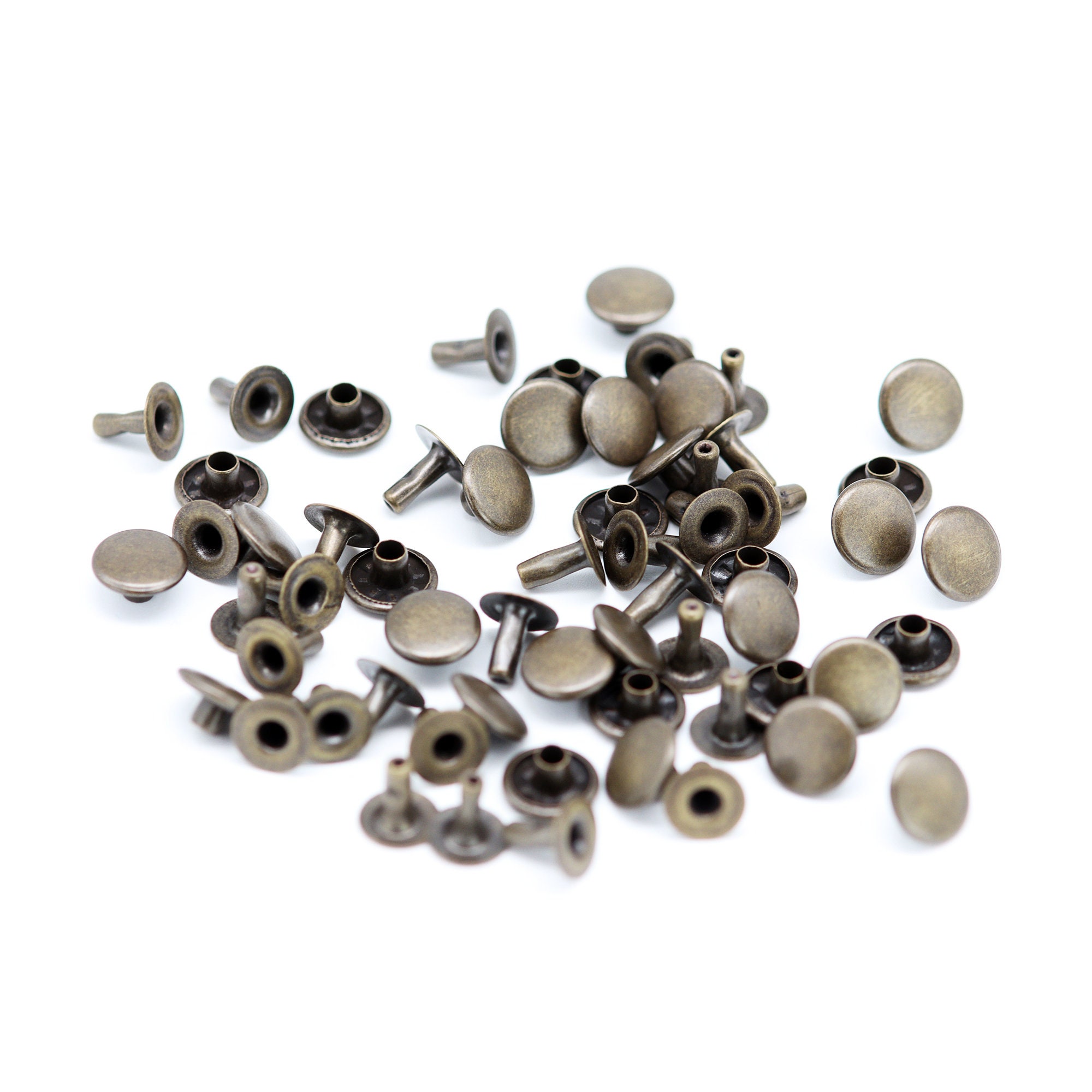 Rivets rivets à tête unique en laiton pour maroquinerie rivets creux en ...