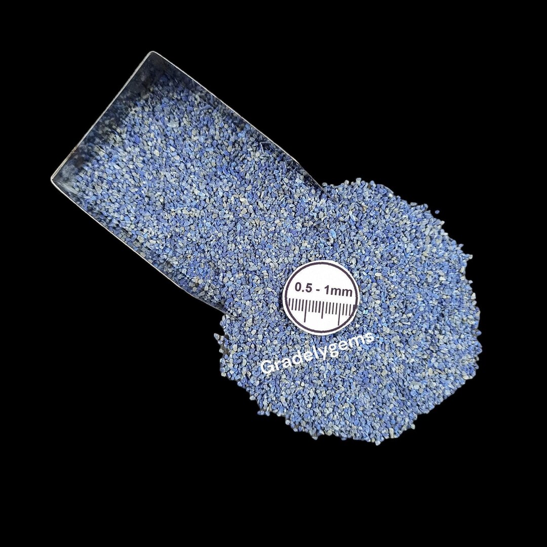 Lapis Lazuli Gemstone Crushed Powder - Rich Blue Raw Mineral for Crafts ...