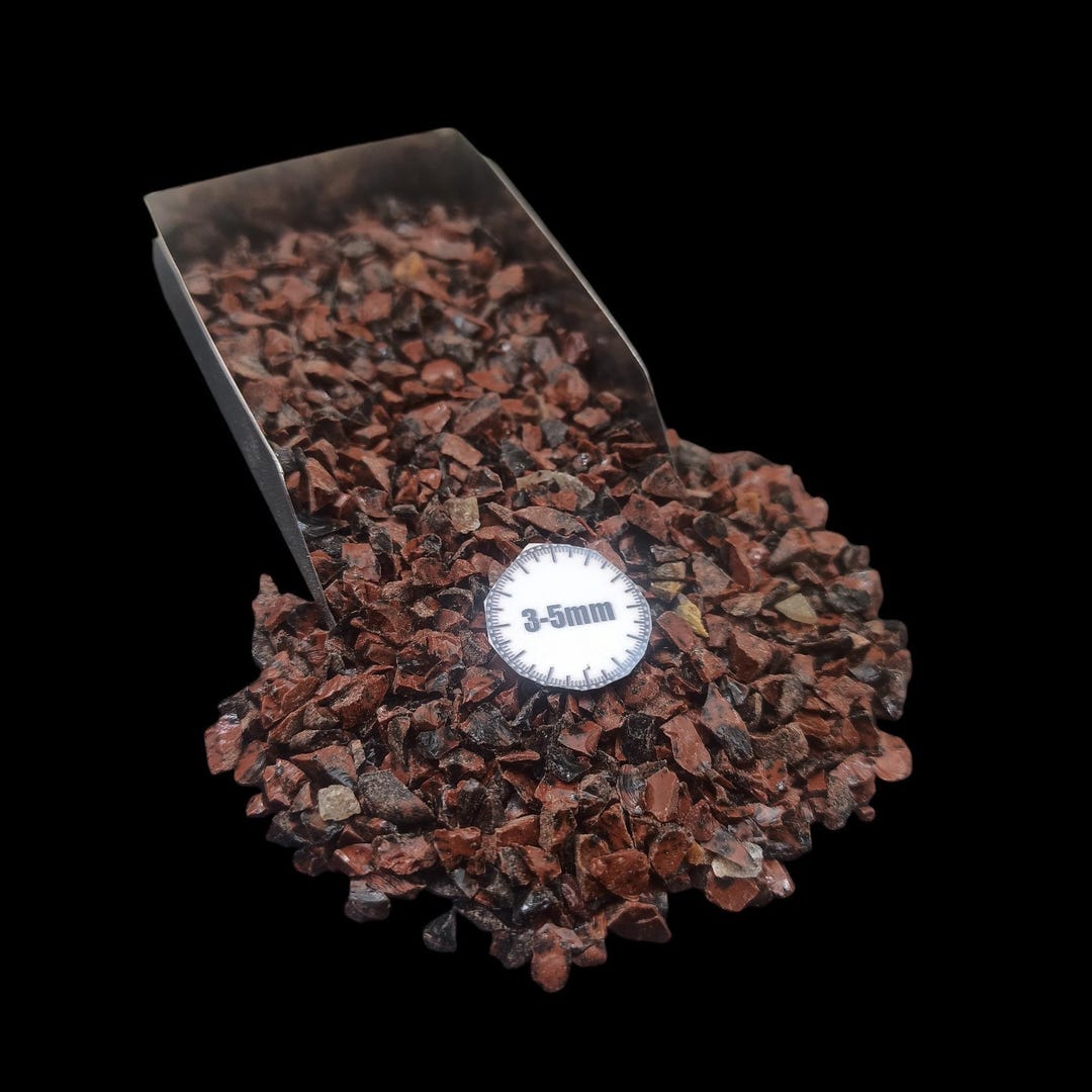 Natural Mahogany Obsidian Gemstone Crushed Powder 3-5mm for Woodworking ...