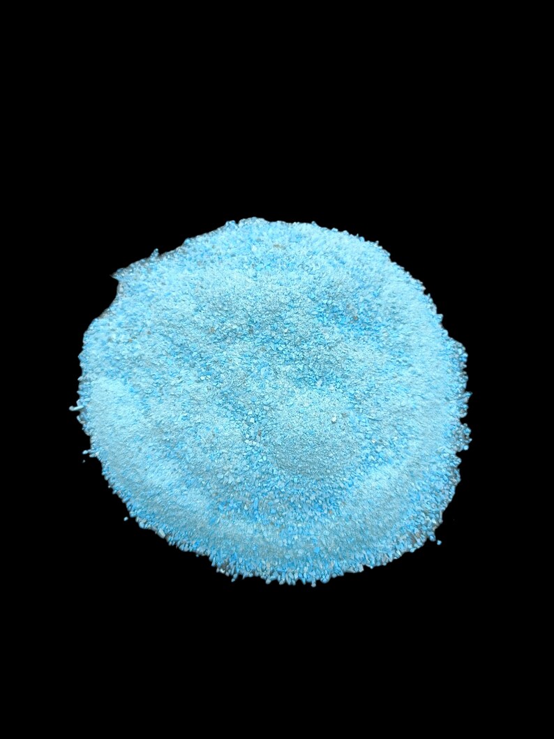 Turquoise Crushed Raw Stone Powder, Sky Blue Crushed Powder Great for ...