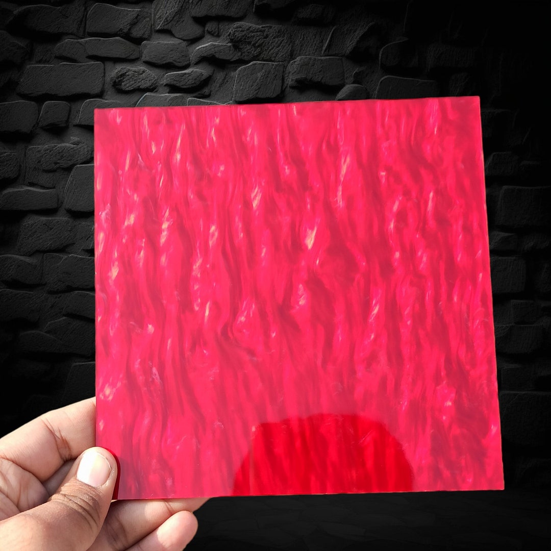 Fire Red Opal Gemstone Pearl Acrylic Sheet Pearl Effect Sheet 3mm ...