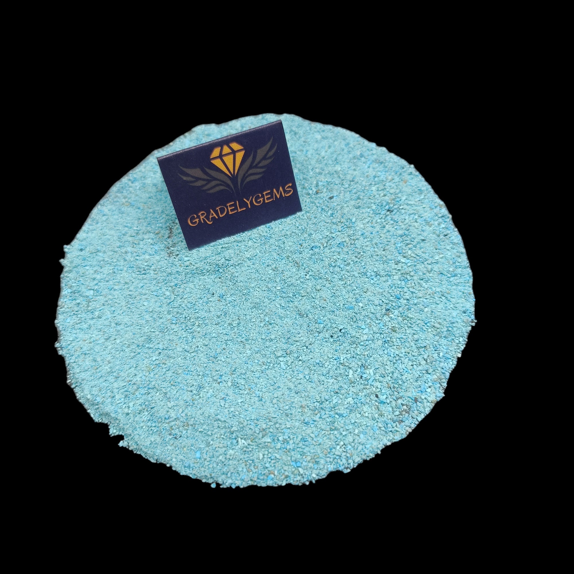 Turquoise Crushed Gemstone Powder, Turquoise Fine Dust, Turquoise Blue ...