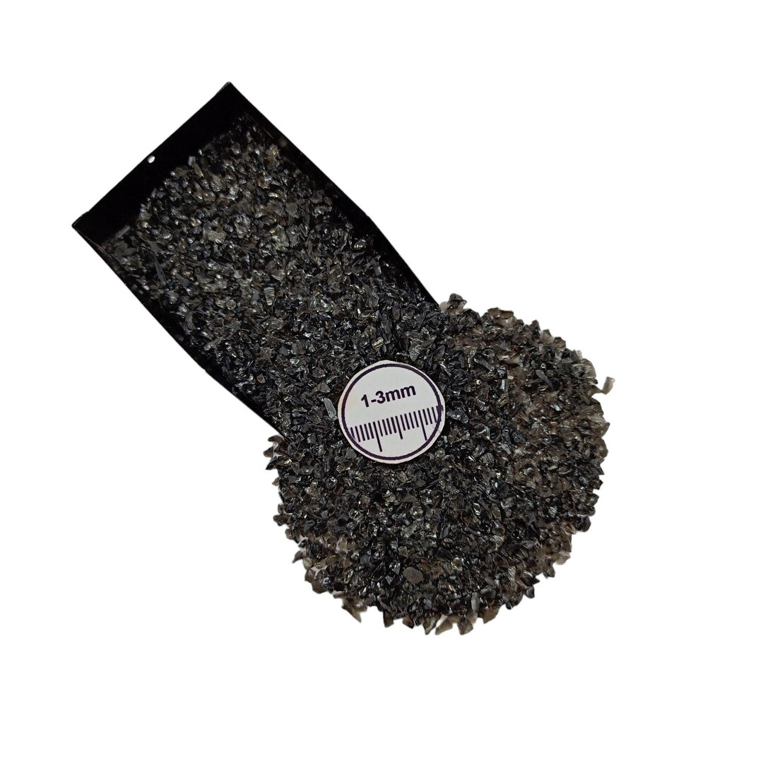 1-3mm Crushed Black Obsidian Gemstone Powder - Crushed Powder Ethically ...