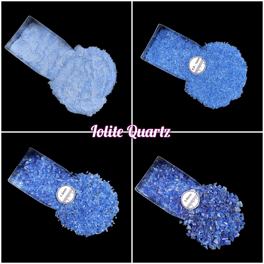 Iolite Hydro Quartz Gemstone Crushed Fine Dust Powder - Premium Quality ...