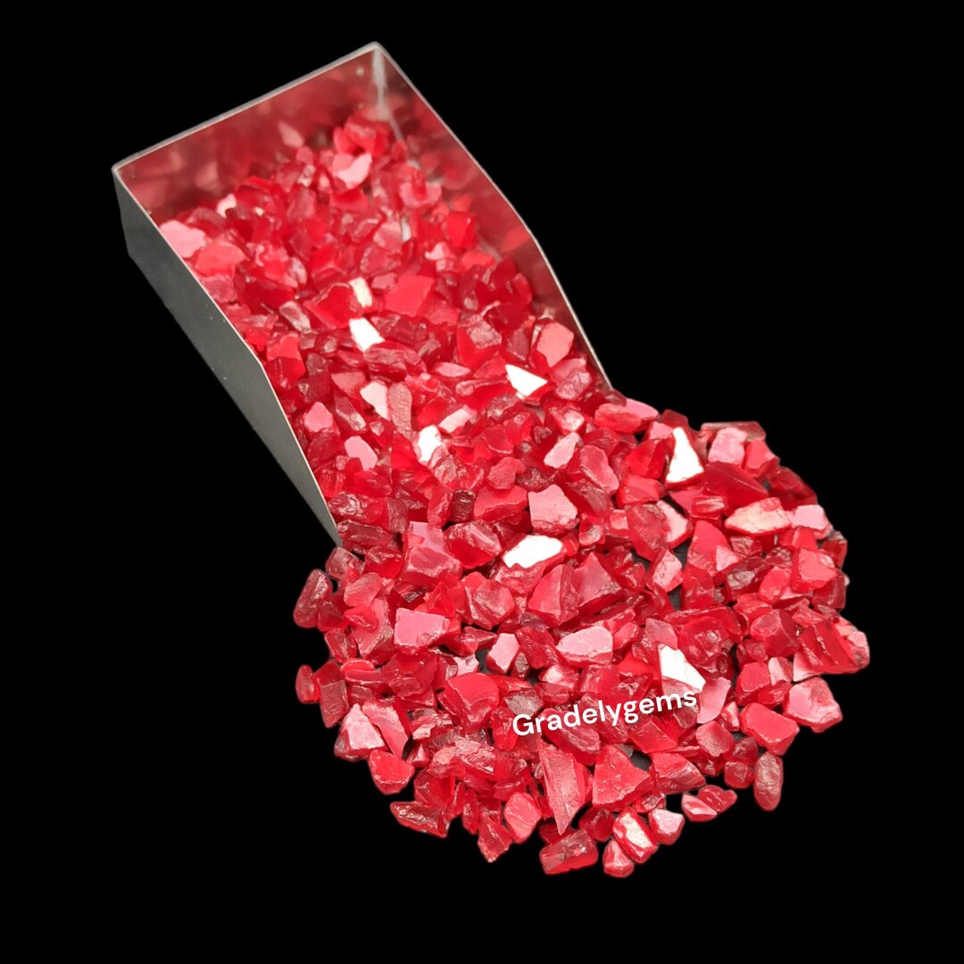 Red Crushed Opal Effect Acrylic Inlay Material (3-5mm) - Etsy