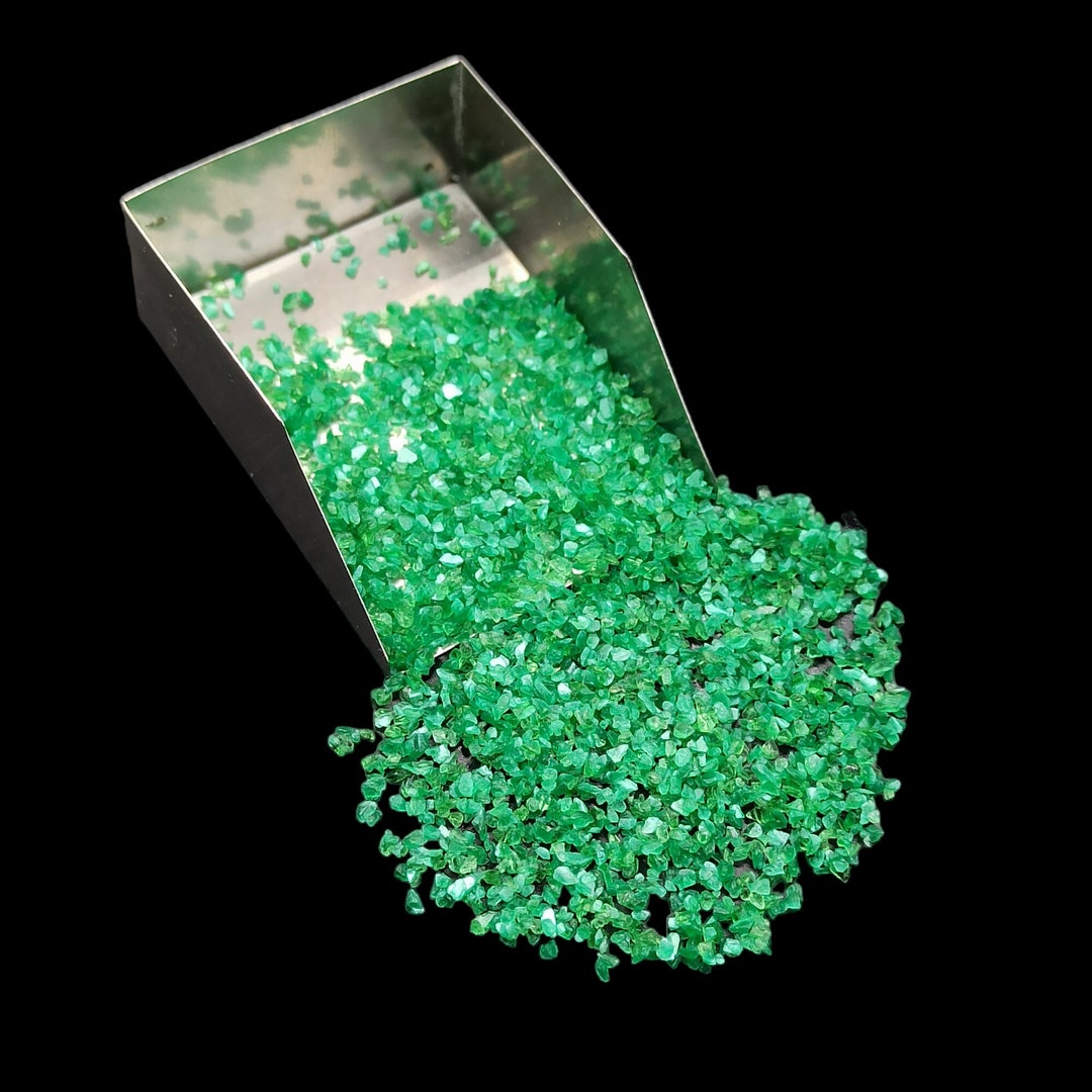 Crushed Opal Green Acrylic Pearl Effect Powder 0.5-1mm - Gemstone ...