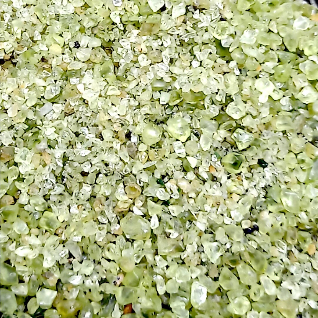 Peridot Crushed Gemstone Powder, Natural Green (1-3mm Pieces) - Etsy