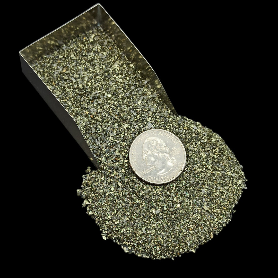 Chalcopyrite Crushed Powder 05-1mm - Premium Golden Glow for Crafting ...