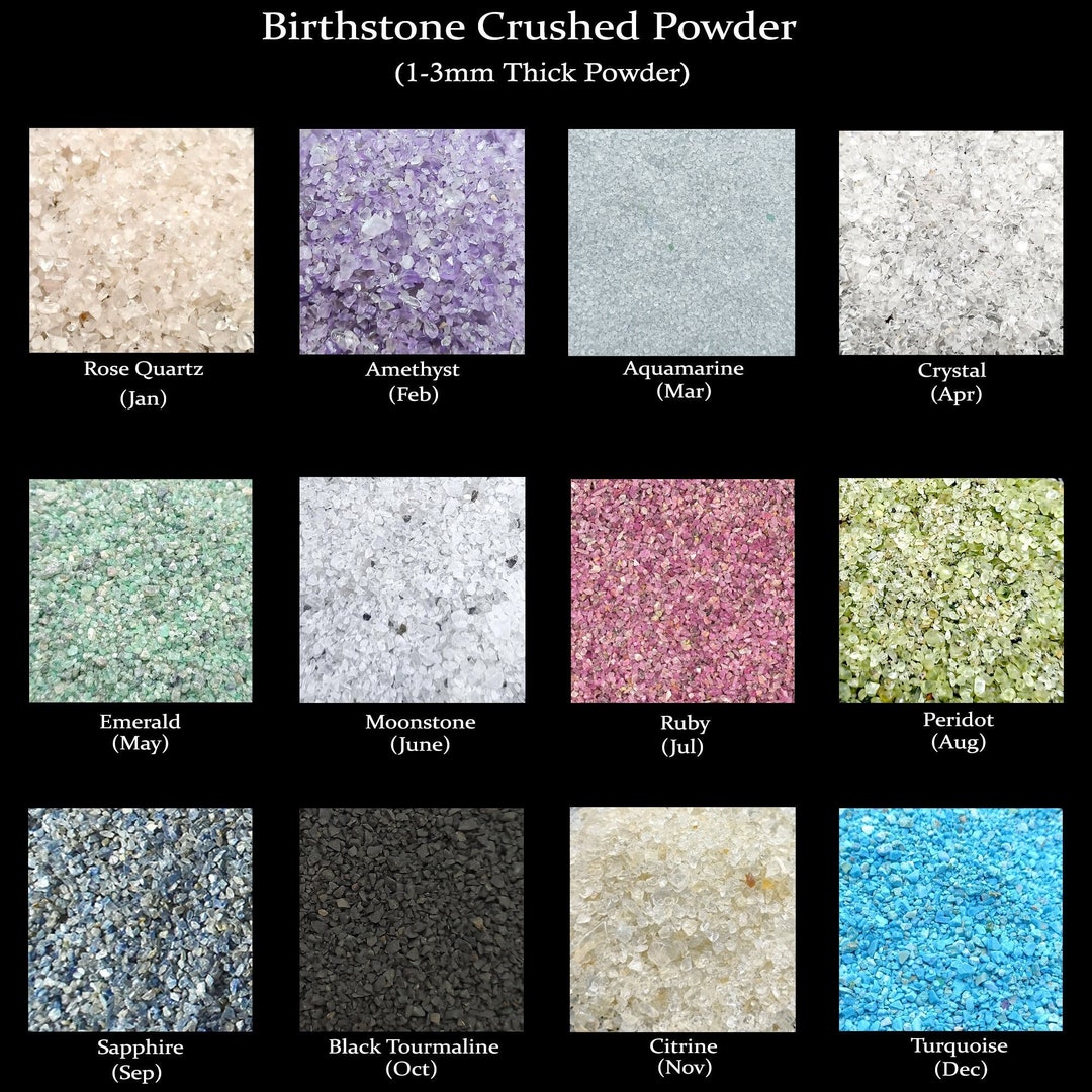 Natural Gemstone Crushed Raw Rough Stone Powder 1-3mm Crushed - Etsy