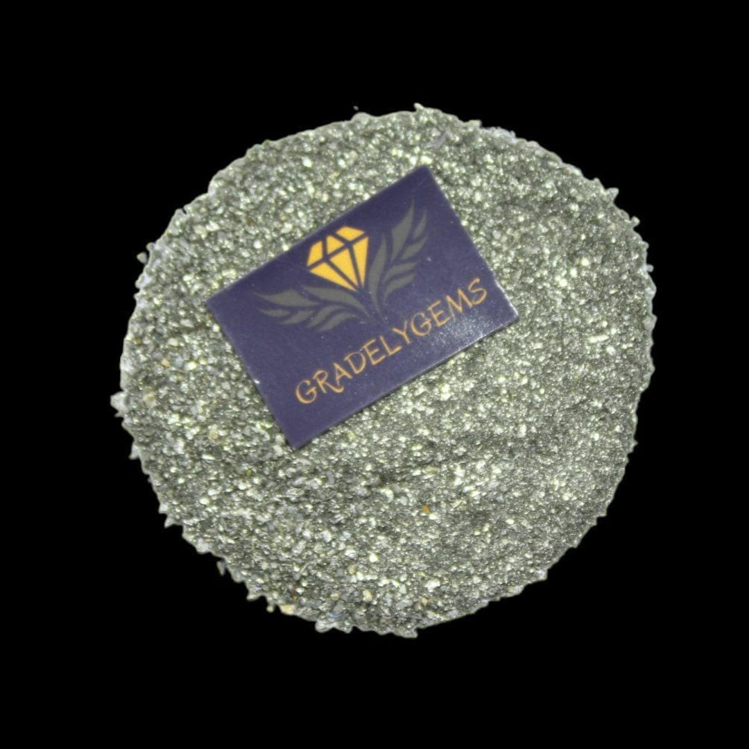 Natural Peru Pyrite Raw Crushed Gemstone Powder, Fine Rough Gemstone ...