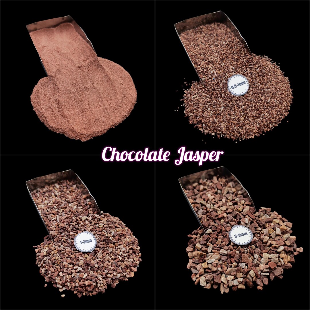 Crushed Chocolate Jasper Gemstone for Massage Resin Art Crafts for ...