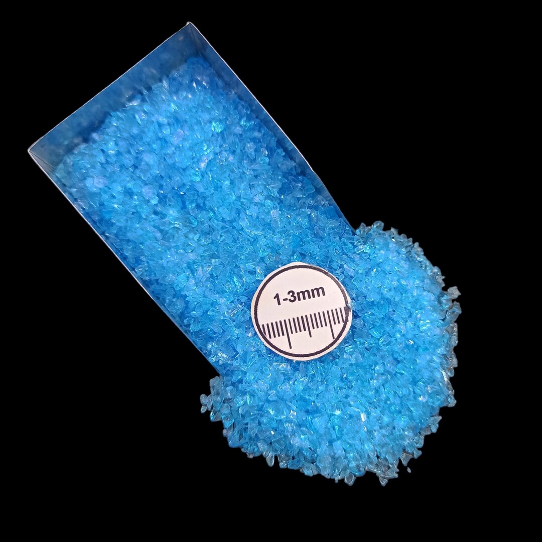 Sky Blue Hydro Quartz Coarse Powder 1-3mm - Hand Crushed Sparkling ...