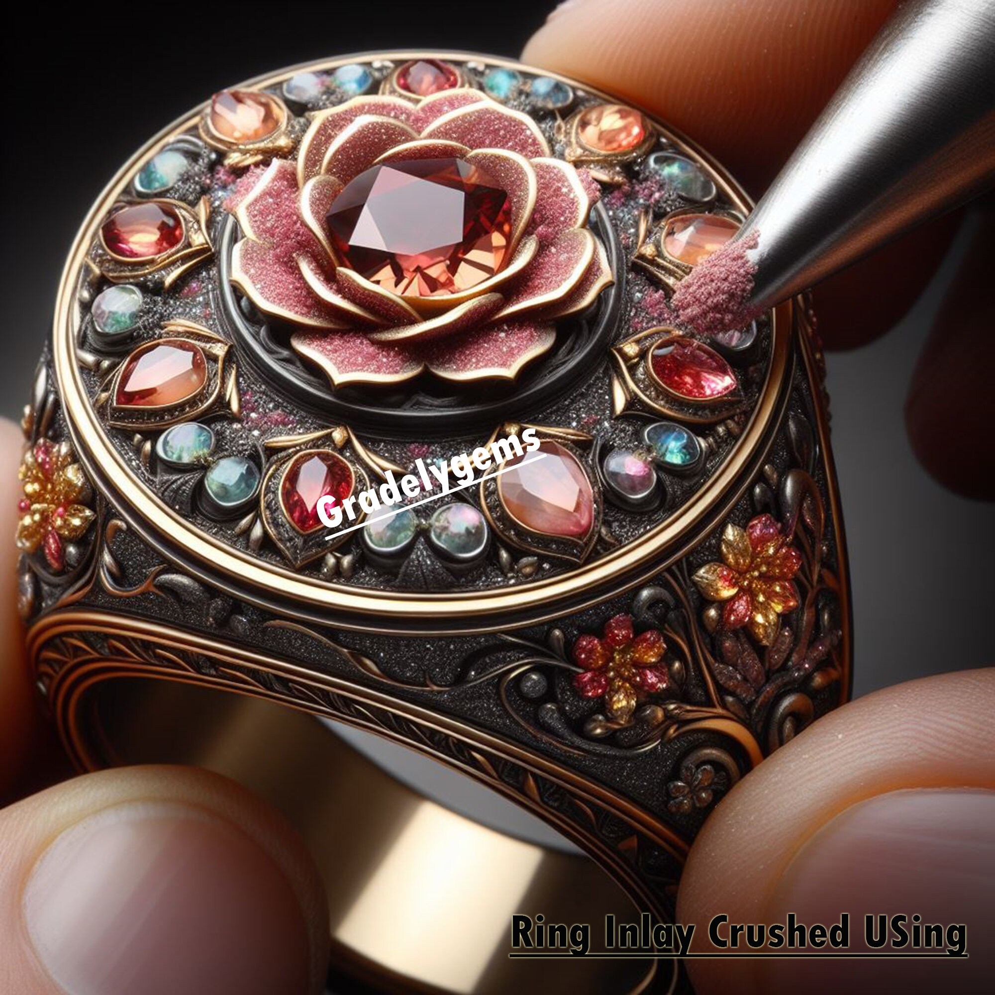 Premium Gemstone Crushed Coarse Powder 1-3mm for Ring Inlay ...