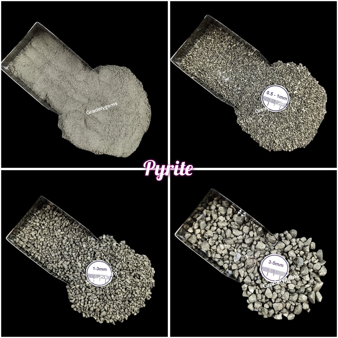Pyrite Gemstone Crushed Powder - Brilliant Fools Gold for Resin Art ...