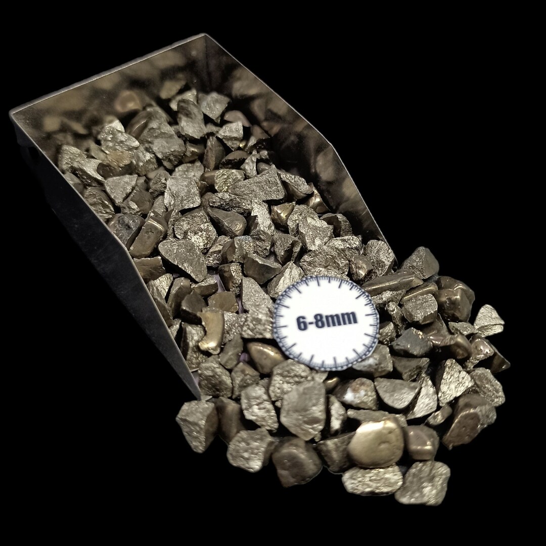 Crushed Pyrite 6-8mm Gemstones Inlay for Jewelry Woodworking and Crafts ...