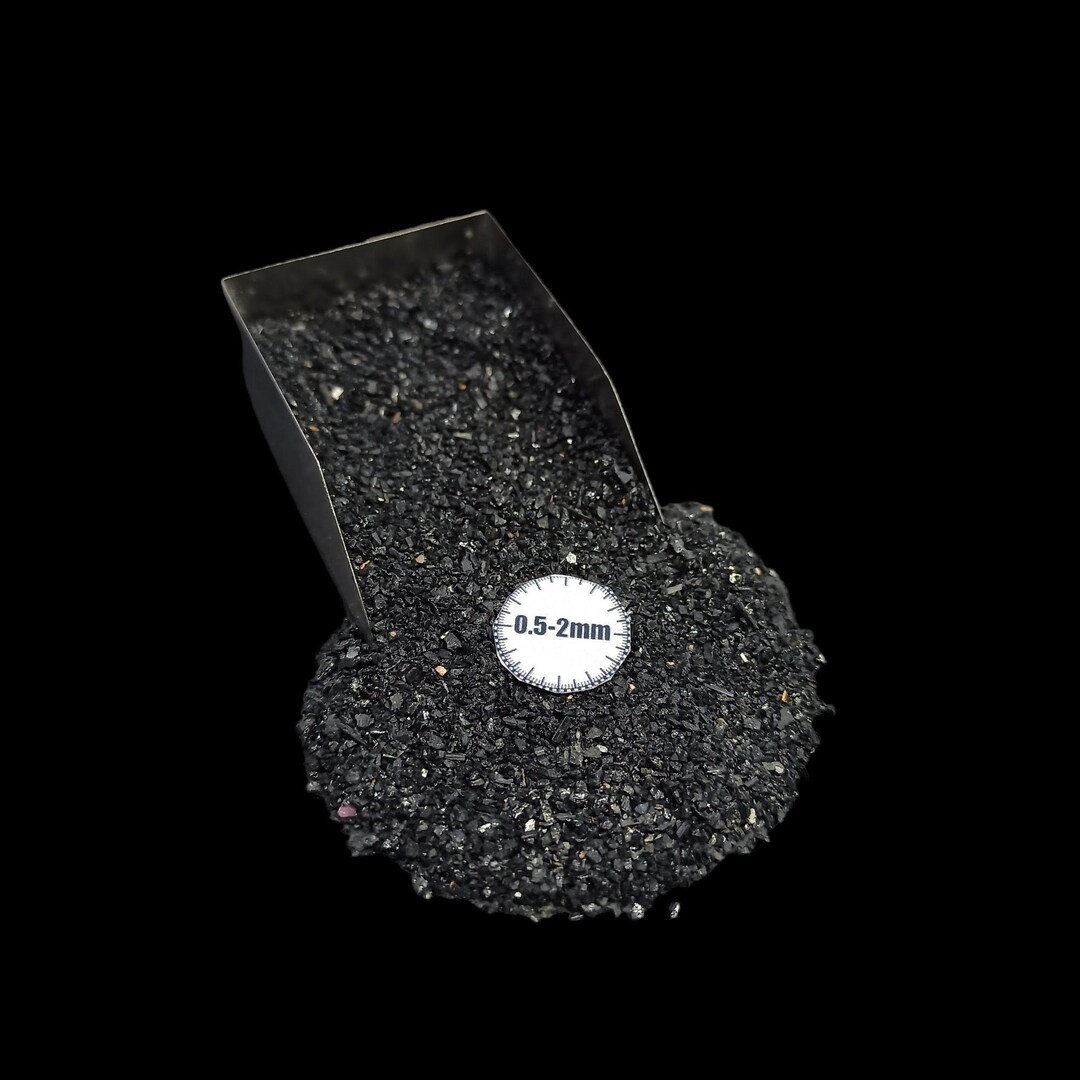 05-2mm Crushed Black Tourmaline Coarse Powder - Natural Stone Granules ...