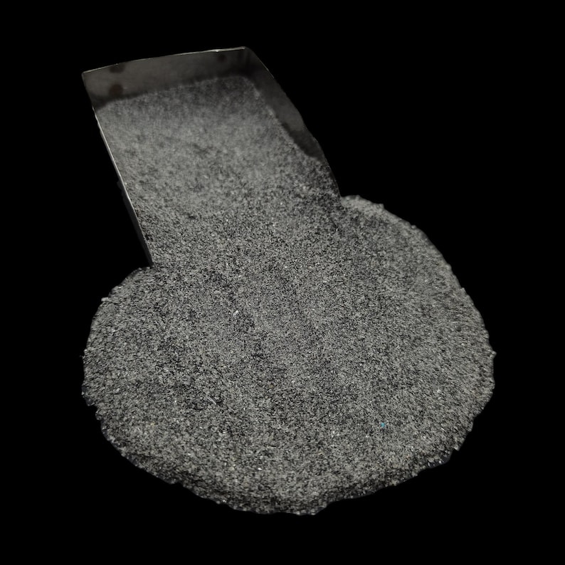 Natural Coarse Crushed Citrine and Black Tourmaline Mix Magic Fine Dust ...