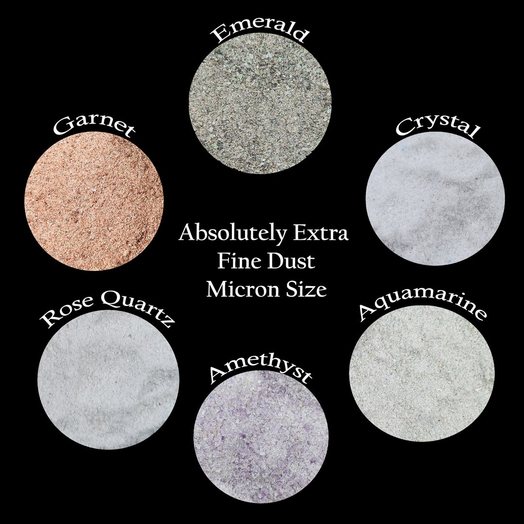 Natural Gemstone Crushed Extra Fine Dust Raw Stone Powder Absolutely ...