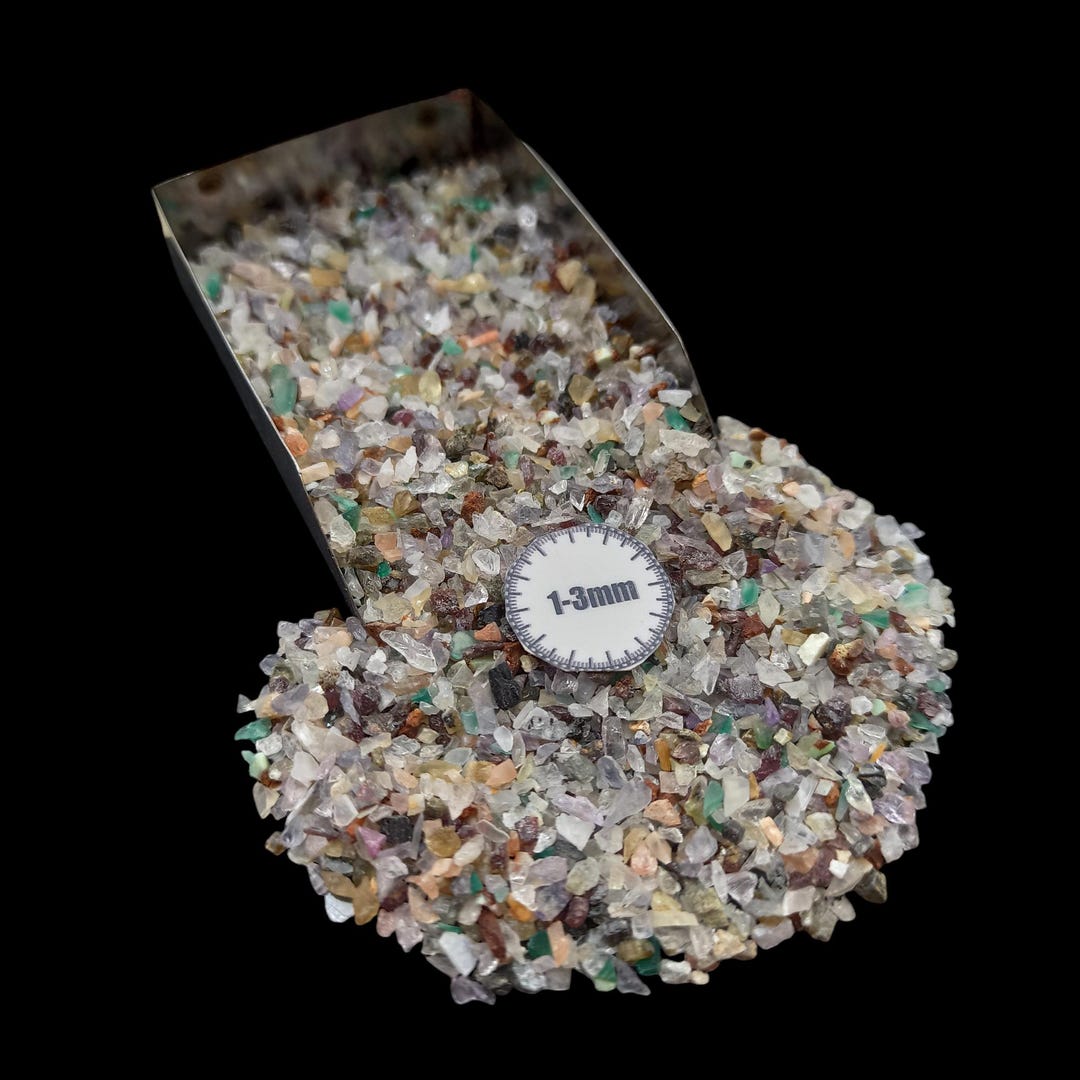 Crushed Natural Stone Mix for Resin Art and Home Decor - 1-3mm Coarse ...