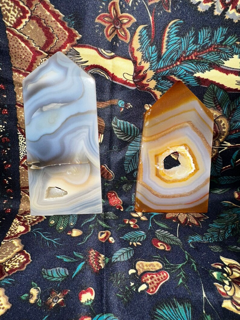 Druzy Agate Towers - Etsy