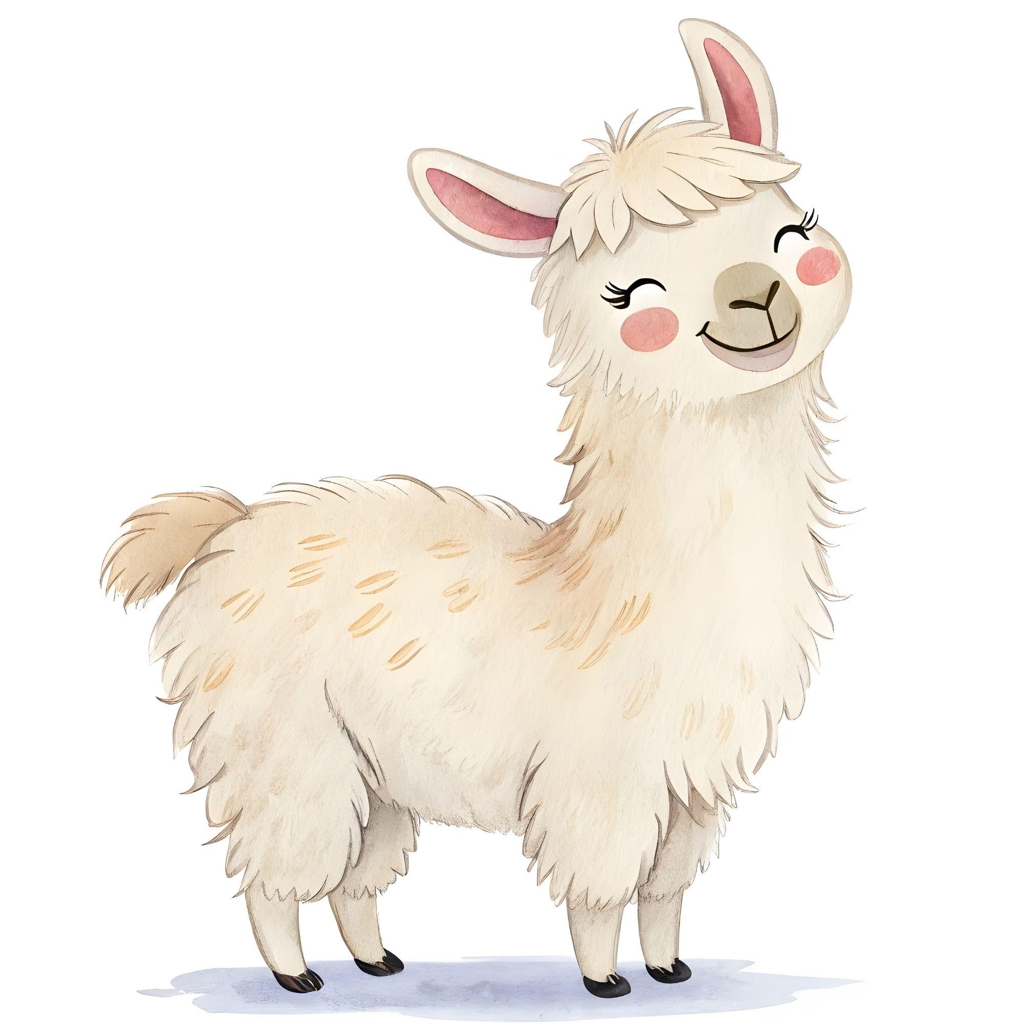 Watercolor Llama Clipart Bundle, Nursery Art (digital Download - Etsy
