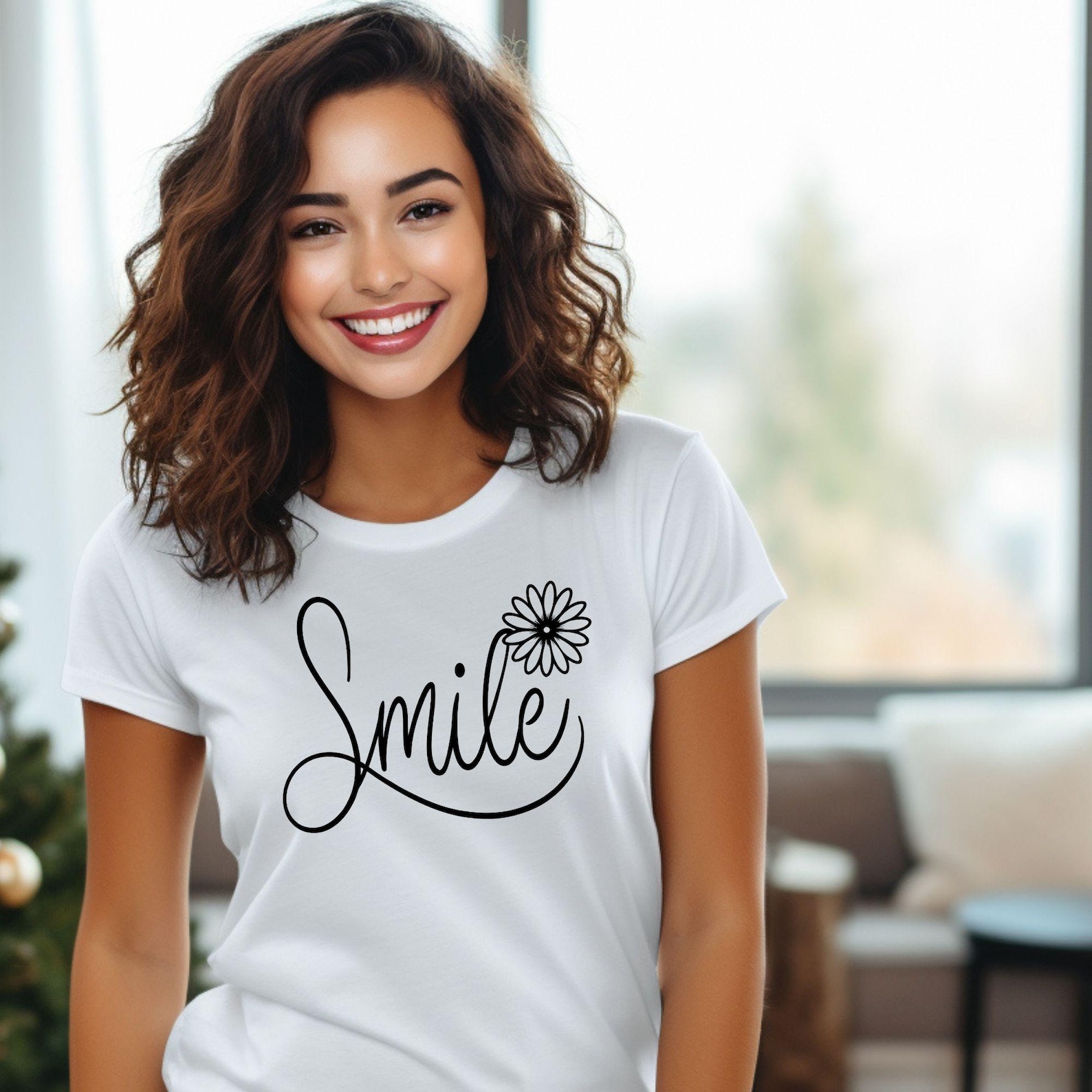 Smile SVG: Joyful Inspirational Design, Cricut & Sublimation (digital ...