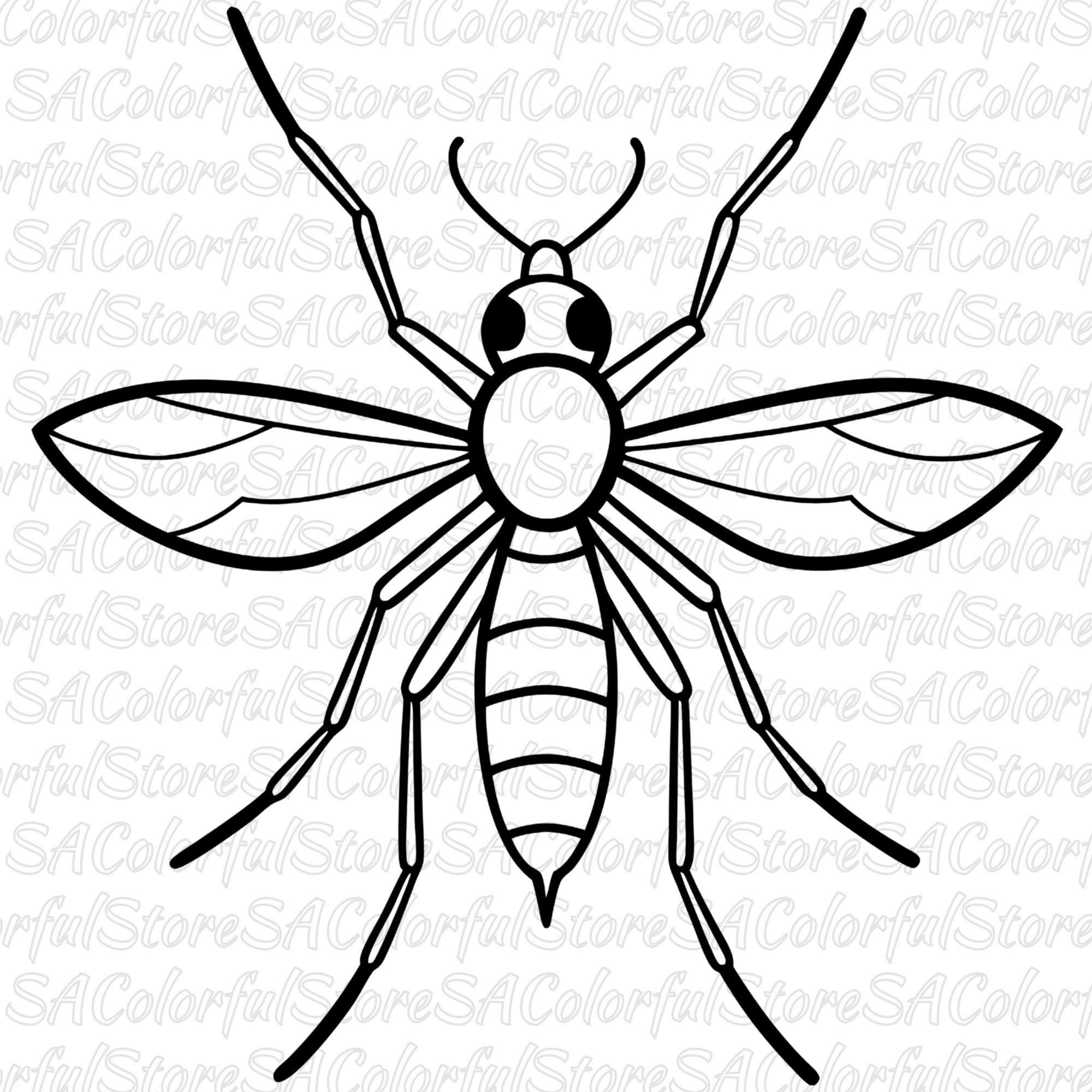 Mosquito SVG PNG Bundle: Silhouette Clipart for Cricut (digital ...