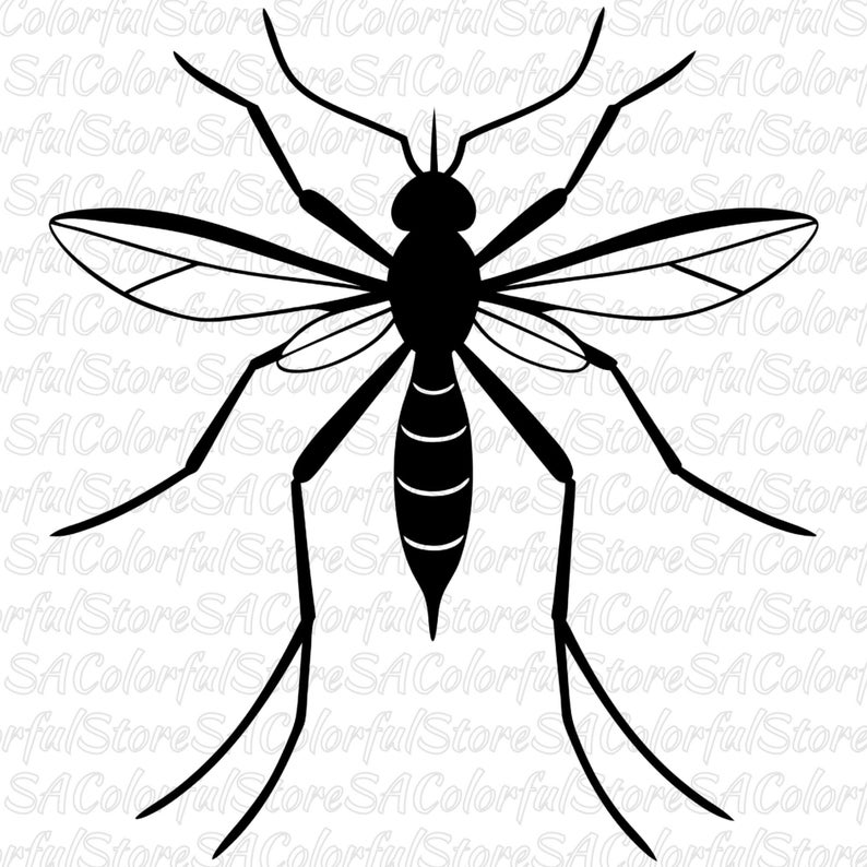 Mosquito SVG PNG Bundle: Silhouette Clipart for Cricut (digital ...