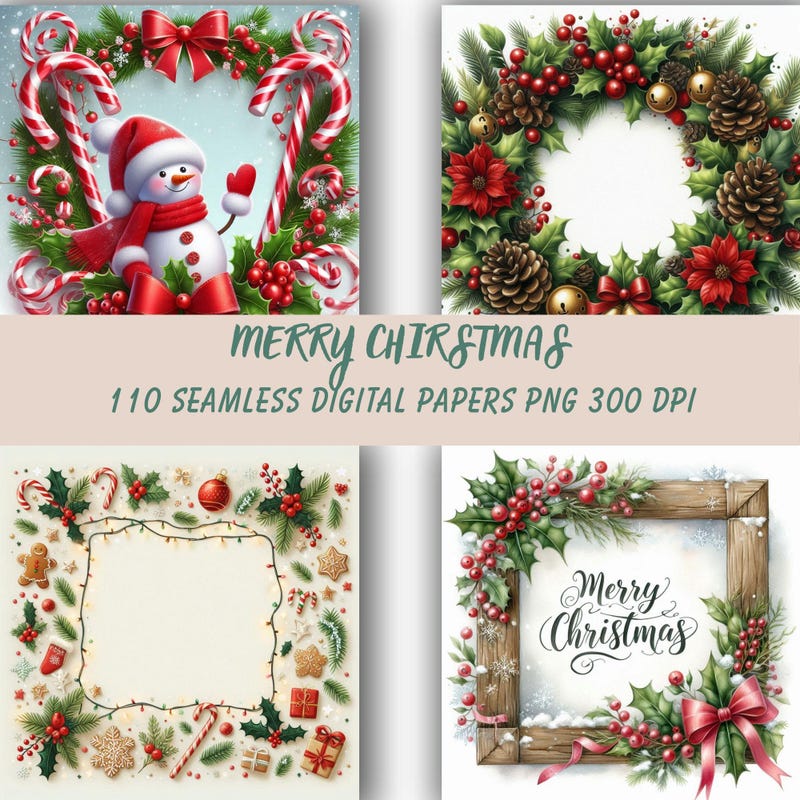 Christmas Frames - Etsy