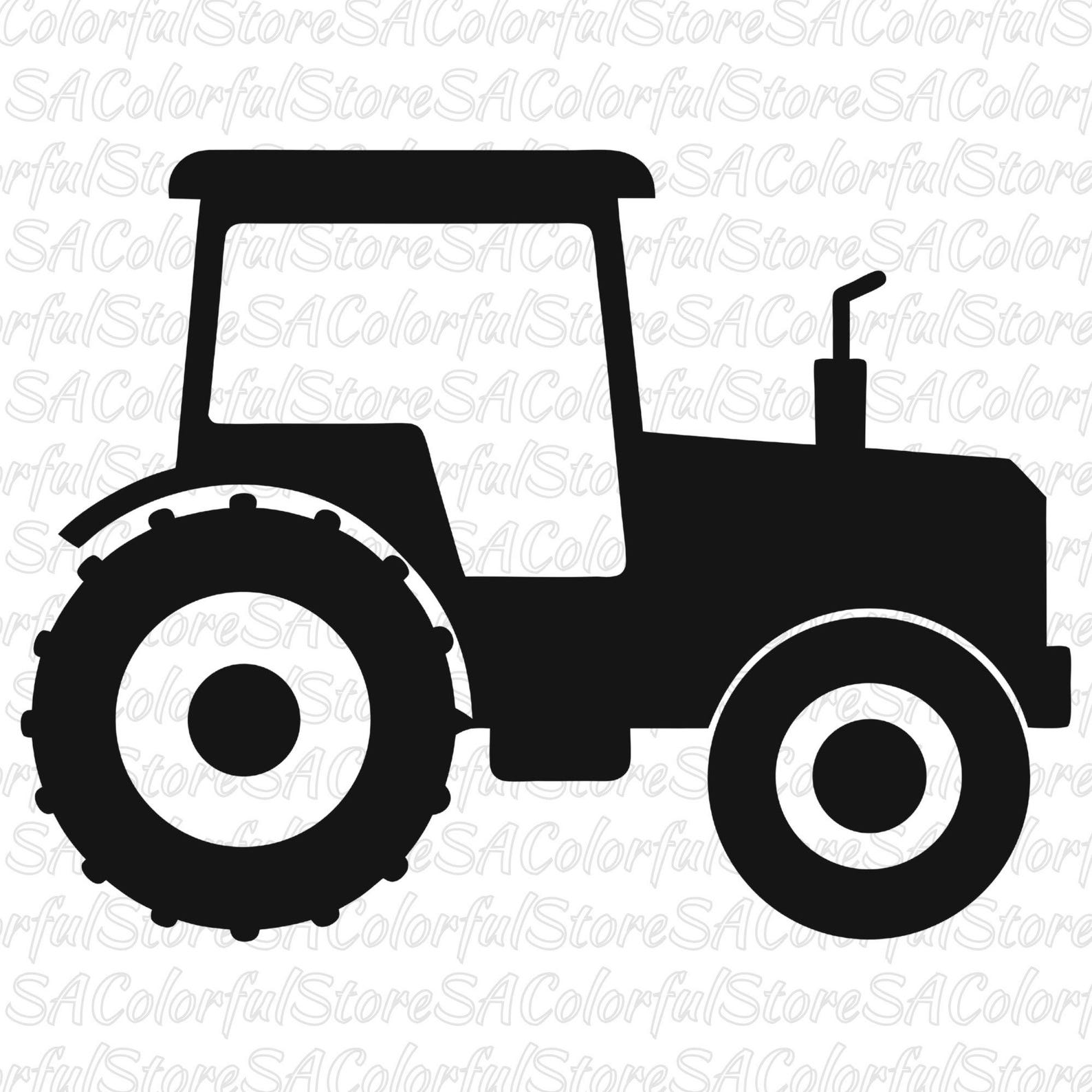 Tractor SVG PNG Bundle: Farm Silhouette Cut Files for Cricut - Etsy