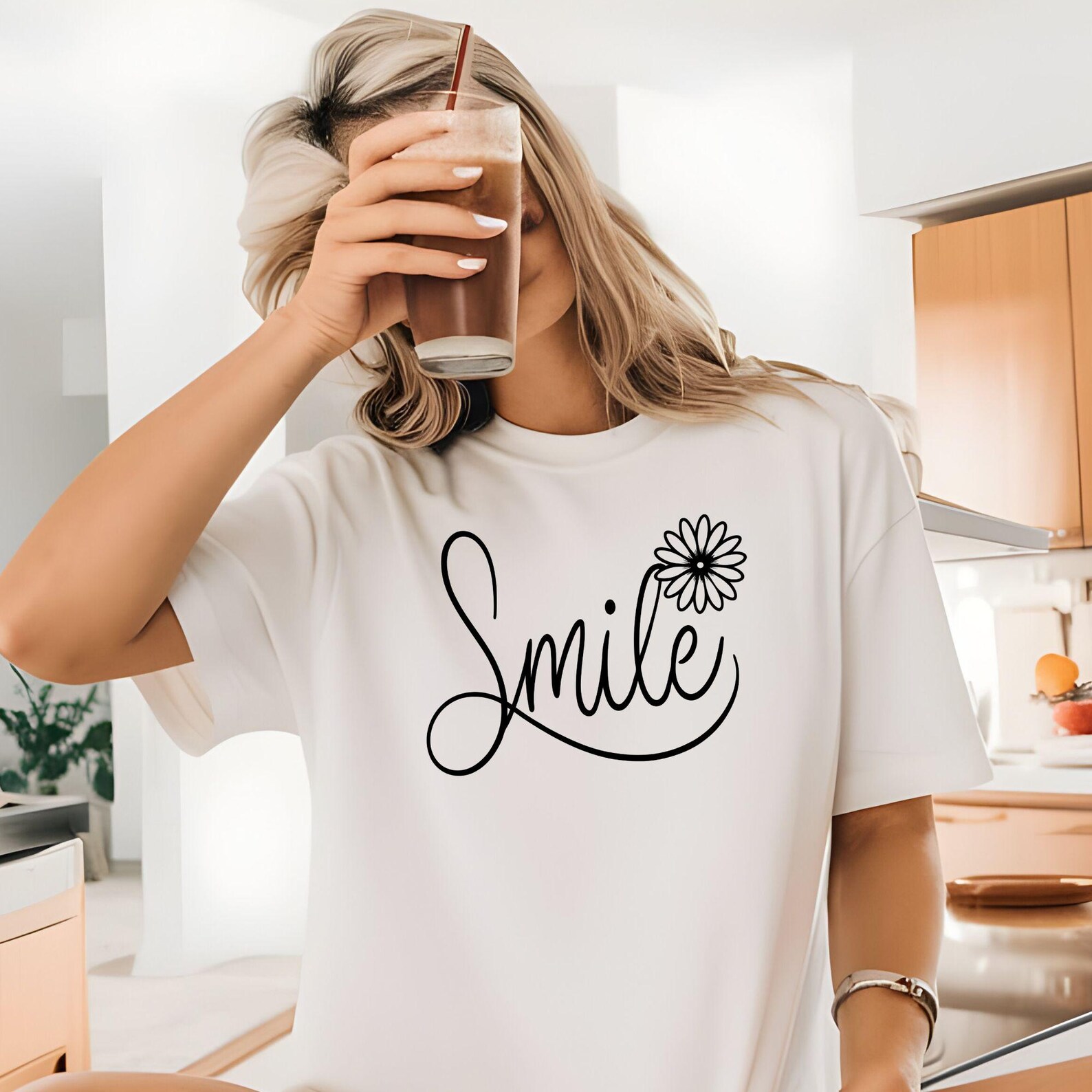 Smile SVG: Joyful Inspirational Design, Cricut & Sublimation (digital ...