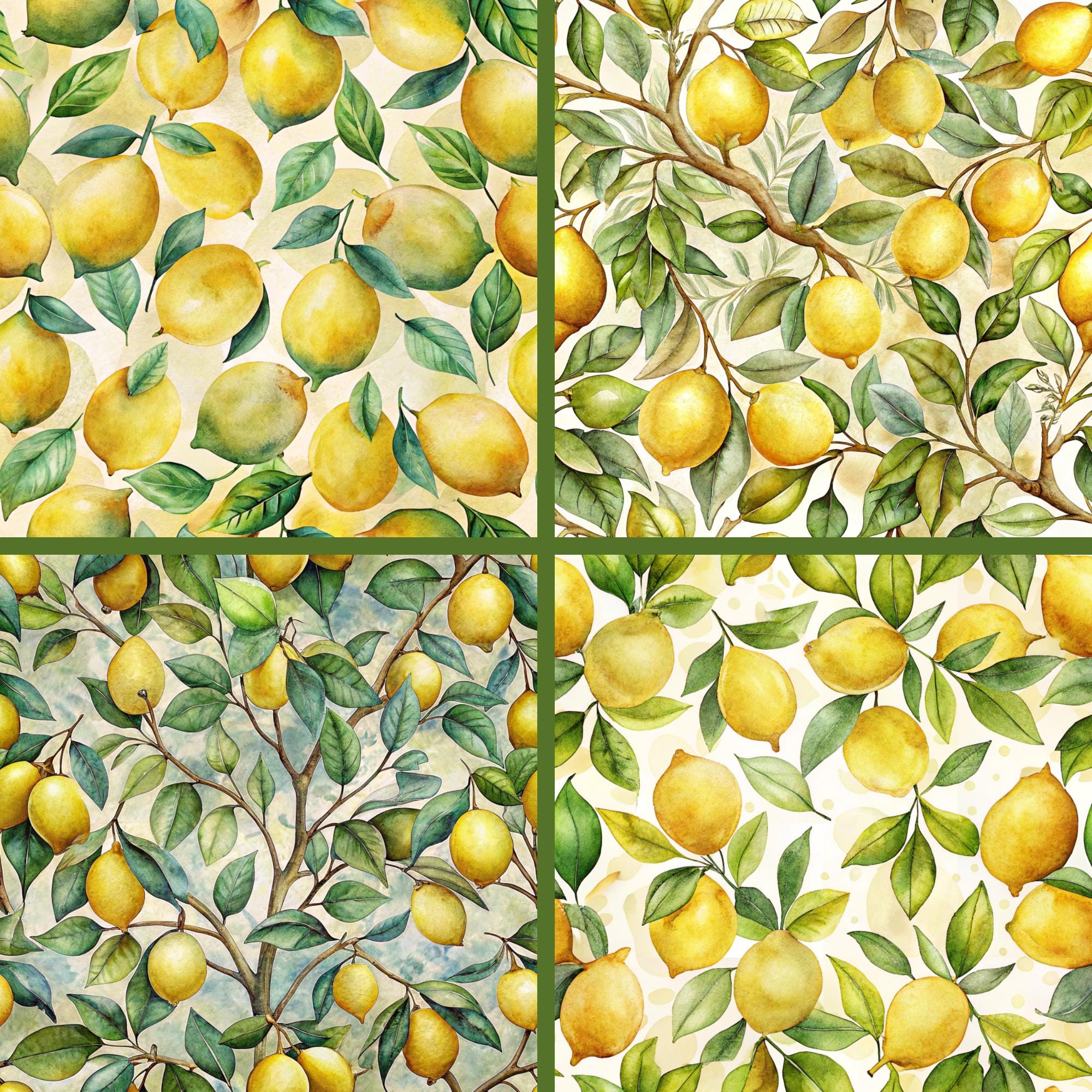 32 Lemon Clipart Png and 8 Digital Seamless, Fruit Clipart, Lemon Png ...