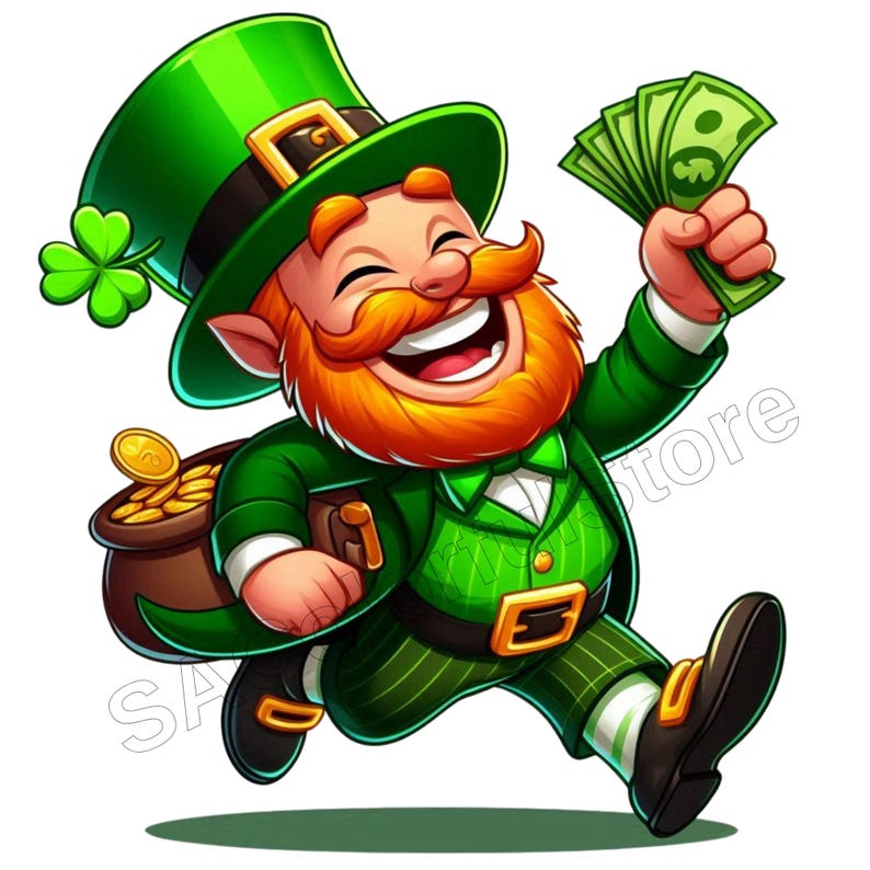 Funny Leprechaun Clipart Bundle: St. Patrick's Day PNG (digital ...