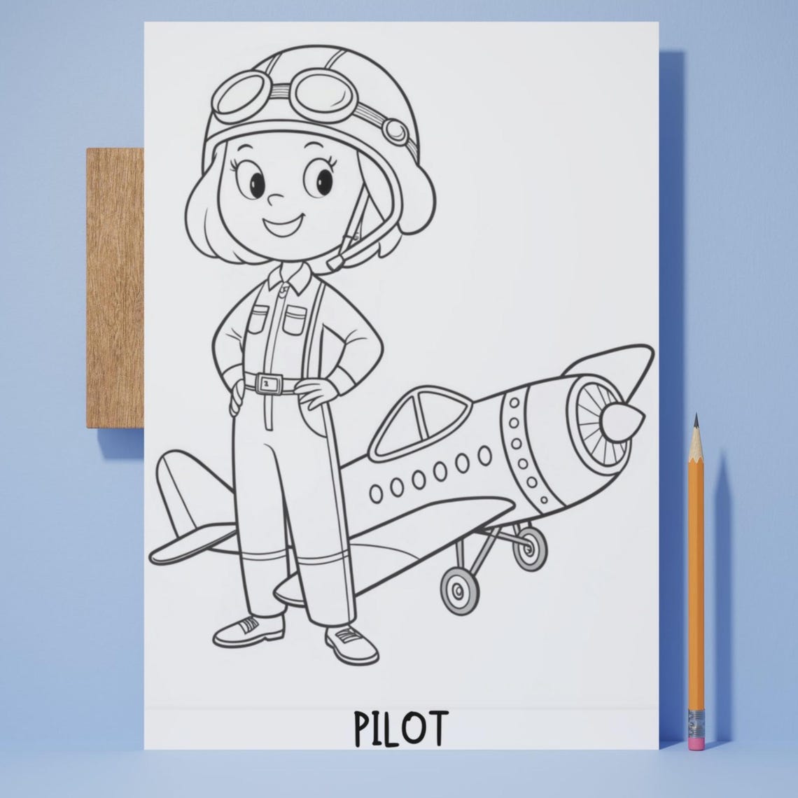 Occupations Coloring Book: 25 Professions, Fun Learning (PDF Download ...