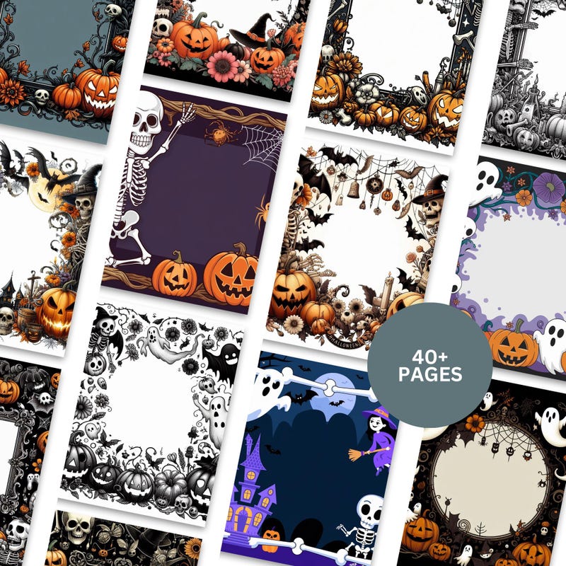 Halloween Frames - Etsy