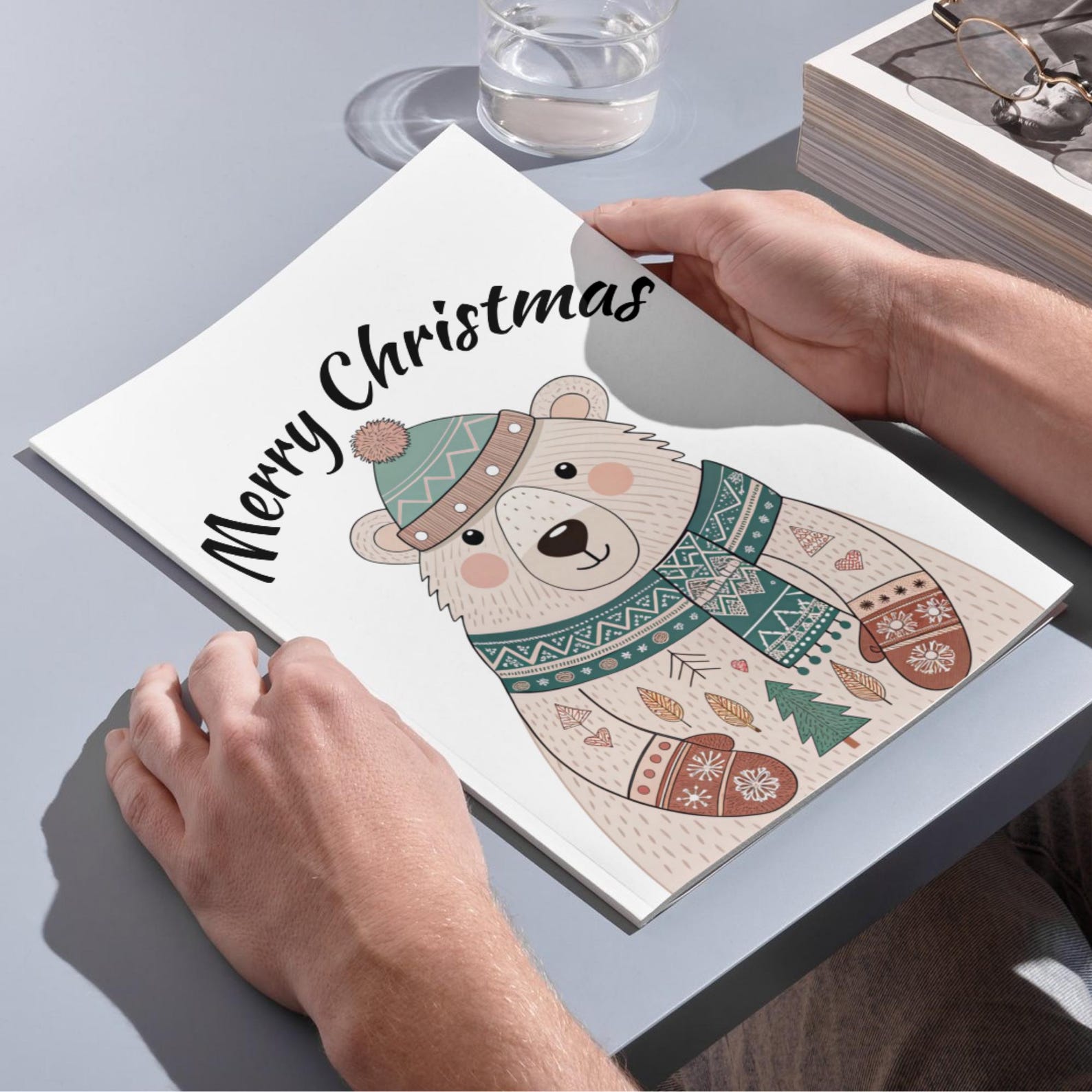 35 Cute Christmas Characters Clipart Boho Christmas Clip Art Bundle ...