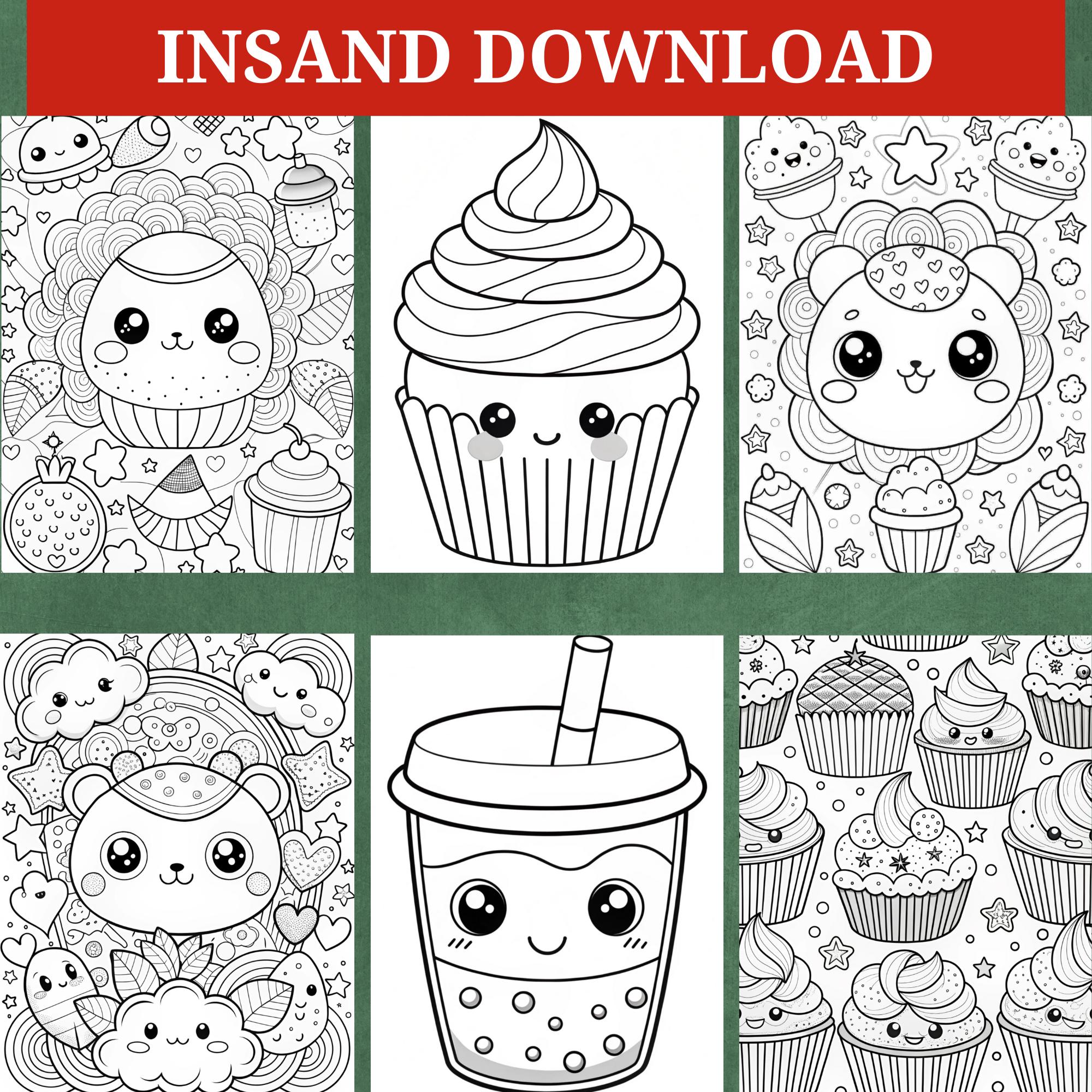 21 Kawaii Coloring Pages Cute Coloring Pages for Kids Homeschool ...