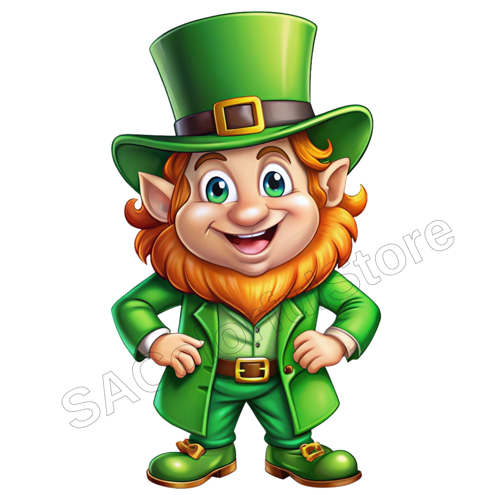 Funny Leprechaun Clipart Bundle: St. Patrick's Day PNG (digital ...