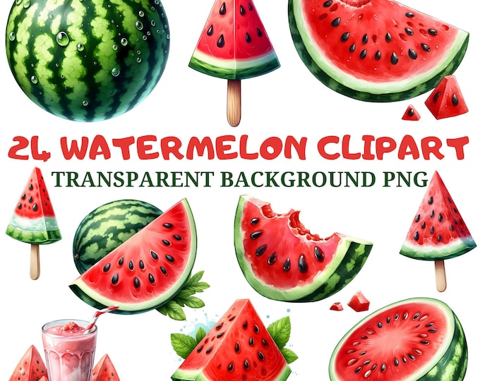 Summer Watermelon Png Clipart, Watermelon Clipart, Fruit Clipart ...
