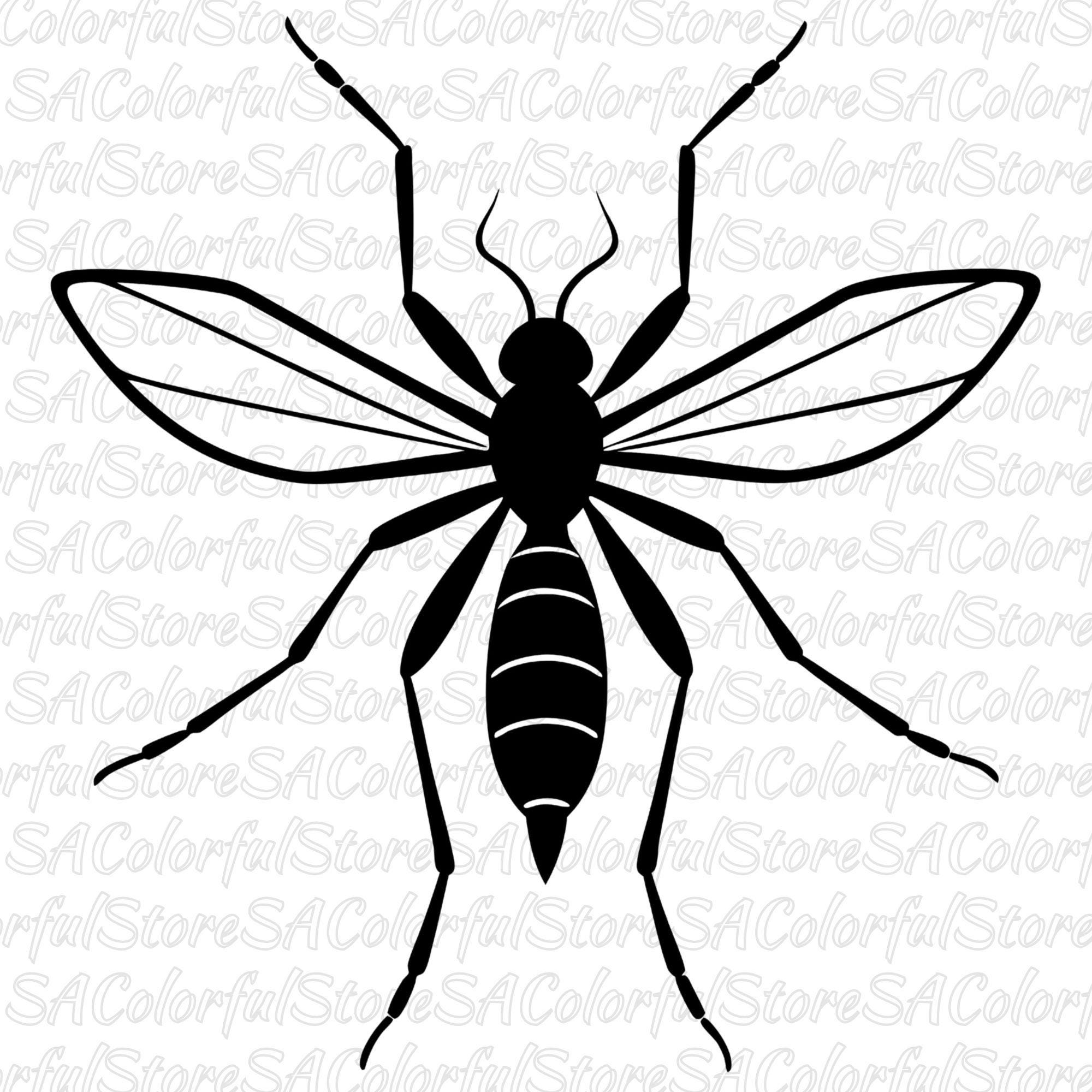 Mosquito SVG PNG Bundle: Silhouette Clipart for Cricut (digital ...