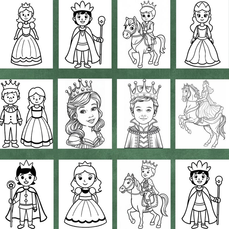 40 Cute Princess Coloring Pages for Kids Homeschool Printable Toddlers ...