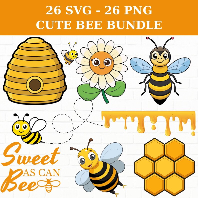 Bee SVG PNG Clipart, Bee Svg Bundle, Bee Png Bundle, Bee Cut Files ...