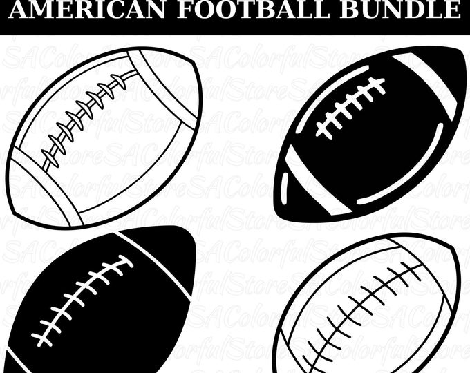 Football Clipart Bundle 1 SVG Graphics - Etsy Canada